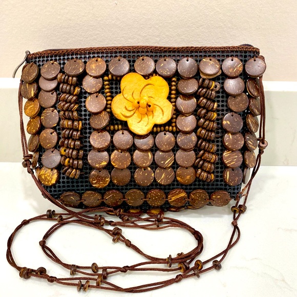 Hand Crafted | Bags | Stunning Handmade Coconut Shell Purse | Poshmark